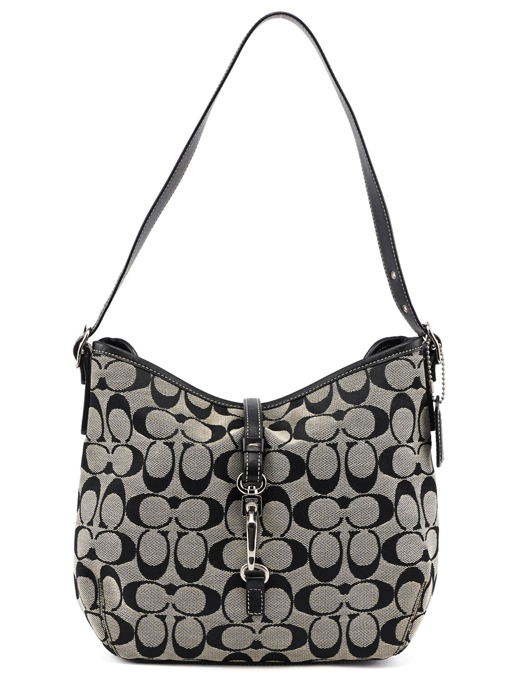 Coach 6845 Grey Signature C Clasp Hobo Shoulder Bag – Rediscover Vintage
