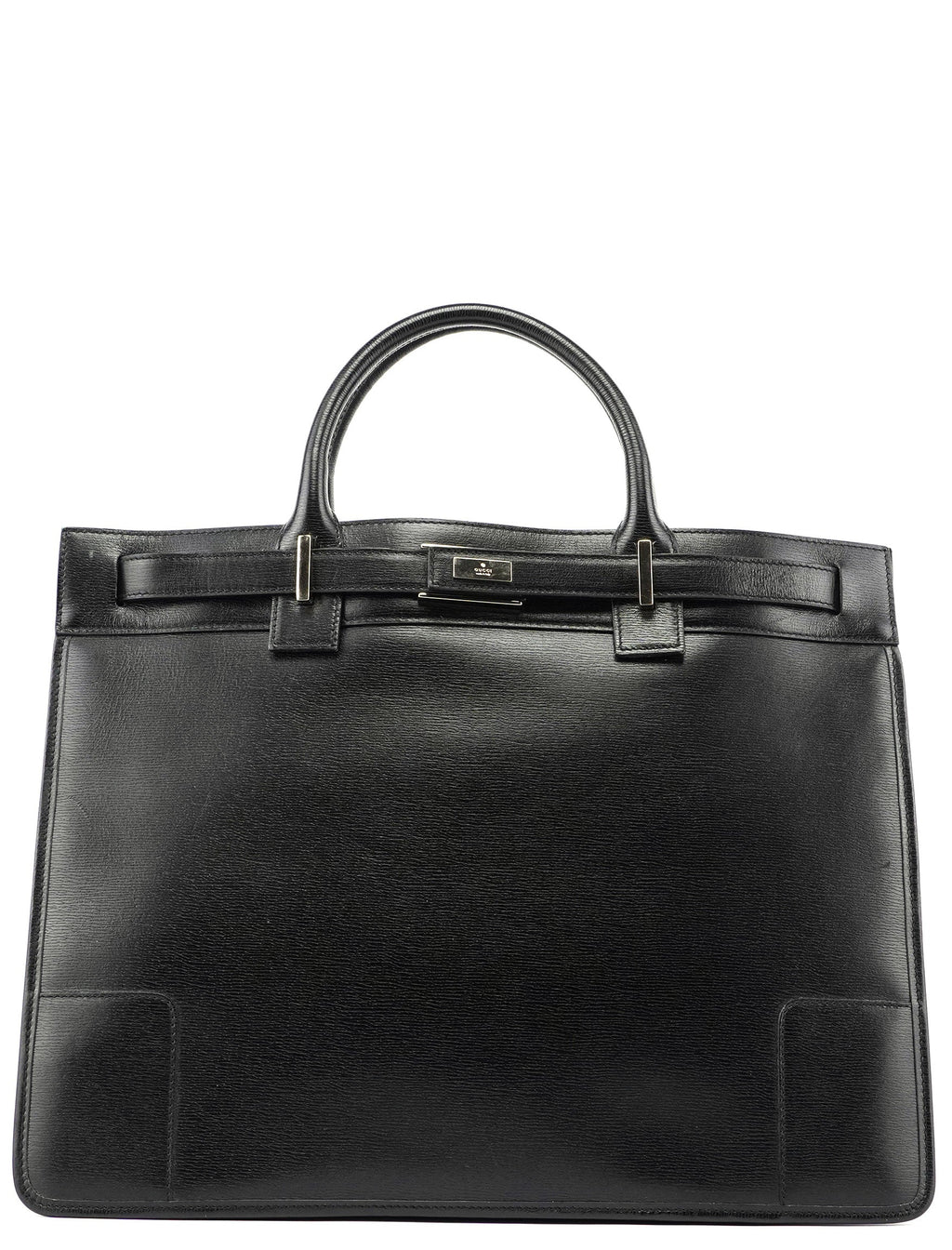 Gucci Black Leather Birkin-Style Tote – Rediscover Vintage